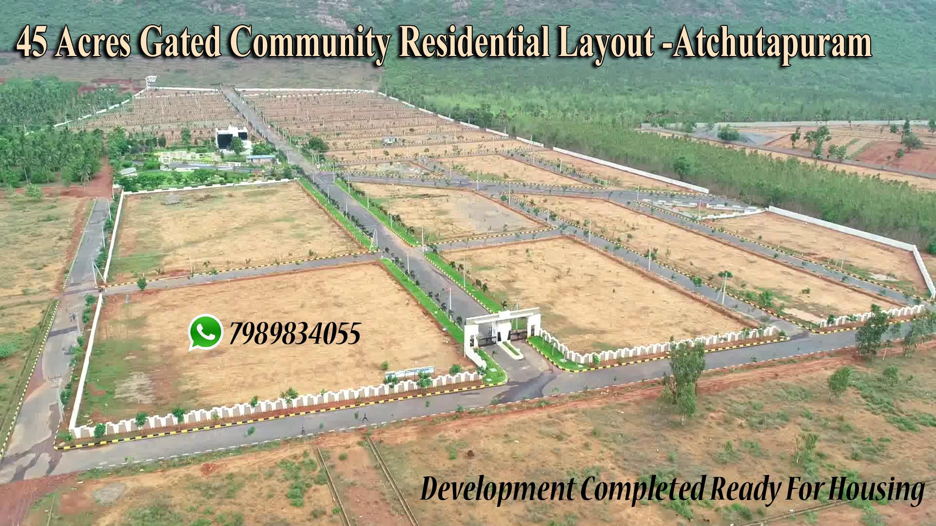 Gated community residential plots in Vizag Silpa Hill View VUDA plots ...