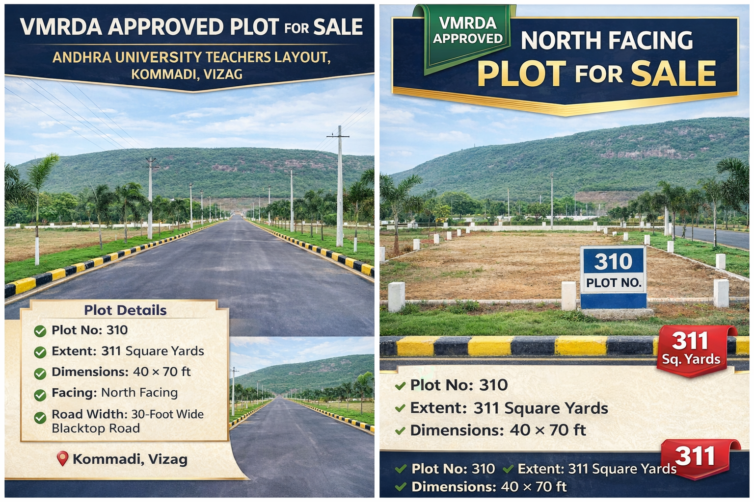VUDA PLOTS IN KOMMADI. PLOTS IN KOMMADI, Visakhapatnam A U Teachers ...