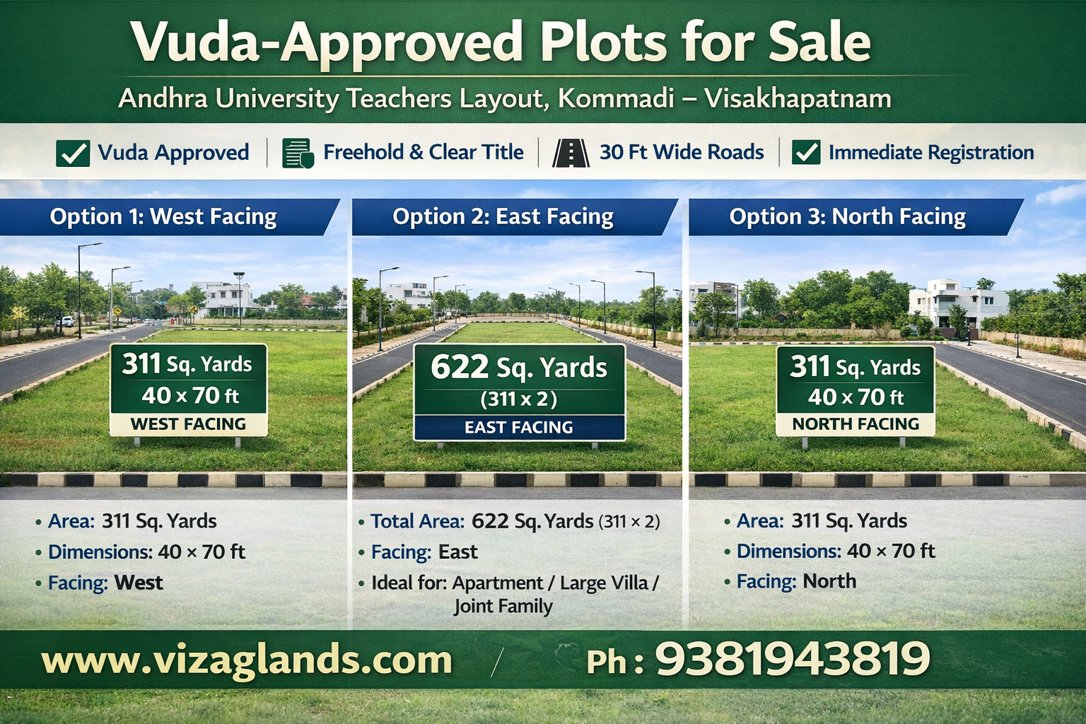 VUDA PLOTS IN KOMMADI. PLOTS IN KOMMADI, Visakhapatnam A U Teachers ...